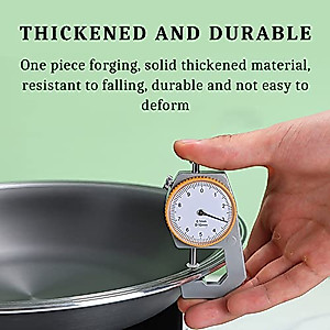 Chafing Dish Party Buffet Aluminum Alloy Non Stick Pan, Household Food Warmers Servers Tray with Fuel Holders, for Meat Vegetable Seafood Lobster Fish Head Bullfrog Pot,23cm