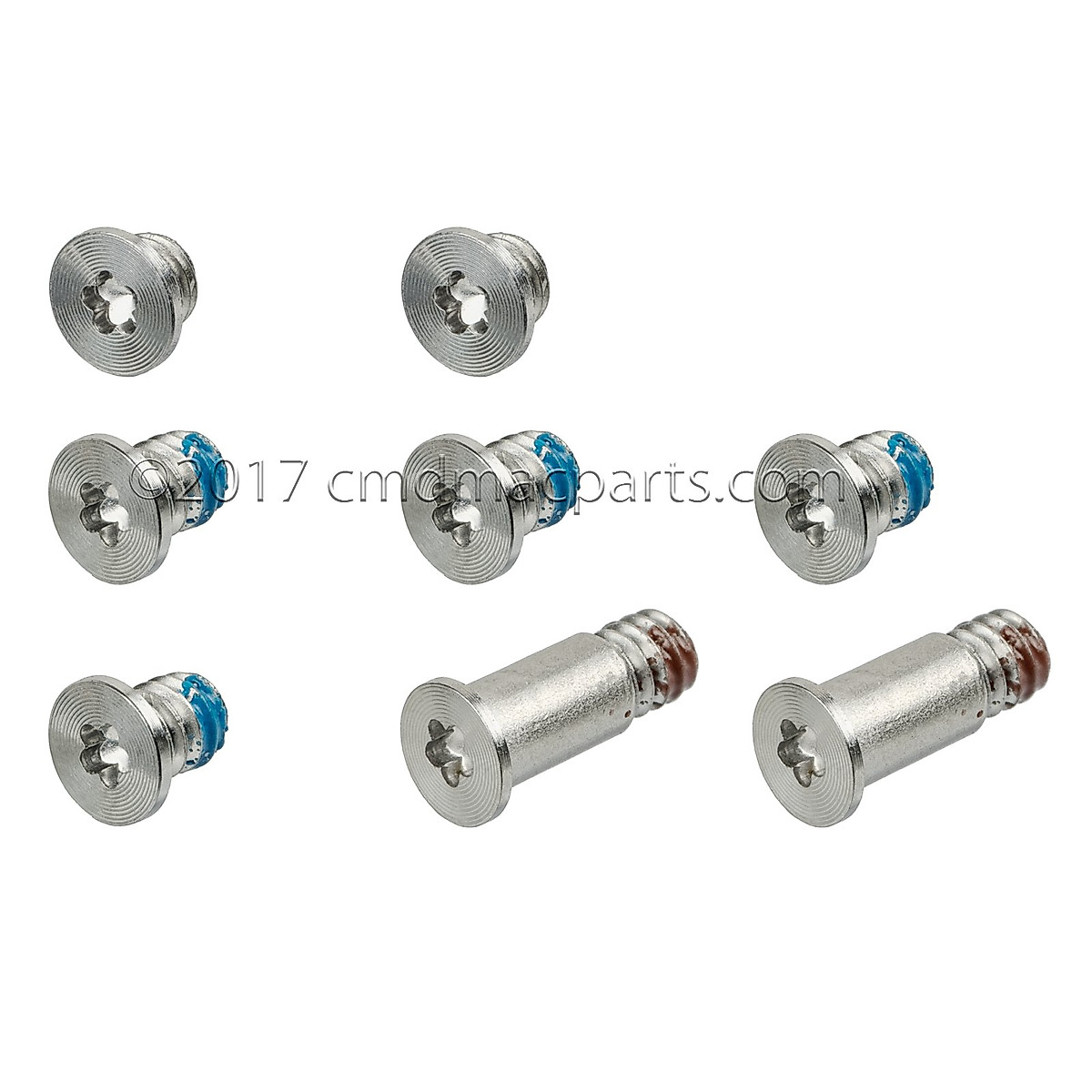 Odyson - Pentalobe P5 Silver Bottom Case Screws Replacement for Apple MacBook Retina 12" A1534 (Early 2015-Mid 2017)