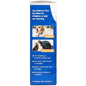 Vetericyn Plus Ear Rinse, 3 Pack of 3 Ounces each, All Animal Daily Ear Care
