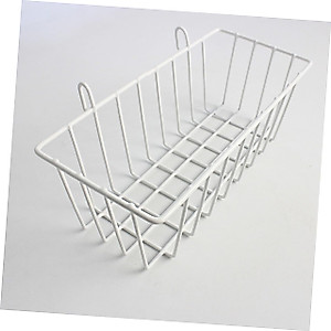 Balacoo Rabbit Rack Bunny Feeder Rabbit Feeders Convenient Rabbit Feeder Hanging Rabbit Feeder Daily Use Rabbit Feeder Rack for Rabbits Feeder Rabbit Grid Accessories Shelf Metal White