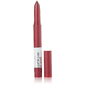Maybelline Super Stay Ink Crayon Lipstick Makeup, Precision Tip Matte Lip Crayon with Built-in Sharpener, Longwear Up To 8Hrs, Accept A Dare, Wine Pink, 1 Count