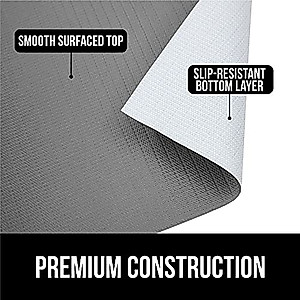 Gorilla Grip Stick Adhesive Removable Liner and Smooth Drawer Liner, Adhesive Liner Size 11.8x20, Contact Liner for Book Covers, Smooth Liner Size 17.5x20, Non Adhesive, Both in Gray, 2 Item Bundle