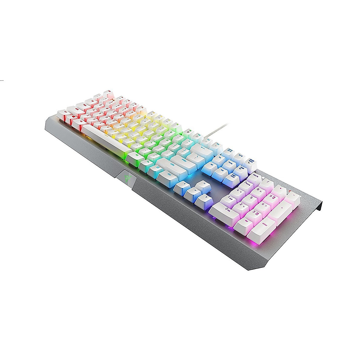 Razer BlackWidow X Chroma Mechanical Gaming Keyboard: Green Key Switches - Tactile & Clicky - Chroma RGB Lighting - Military-Grade Metal Construction - Mercury White