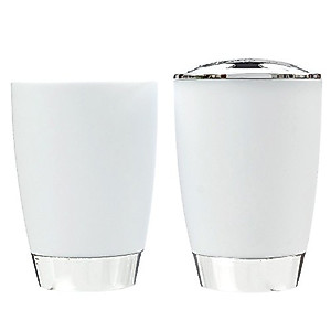 JNSM Products LLC 6 Item Bathroom Set for Toothbrush, Soap, Trash Bin, Tumbler and Toilet Brush