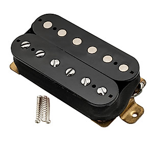 Musiclily Basic 52mm Ceramic Humbucker Double Coil Bridge Pickup for Electric Guitar, Black
