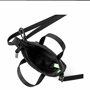 Amazing Pick (Black) Mini Tote Bag for Men Women Small Shoulder Crossbody Cell Phone Bag with Adjustable Shoulder Strap