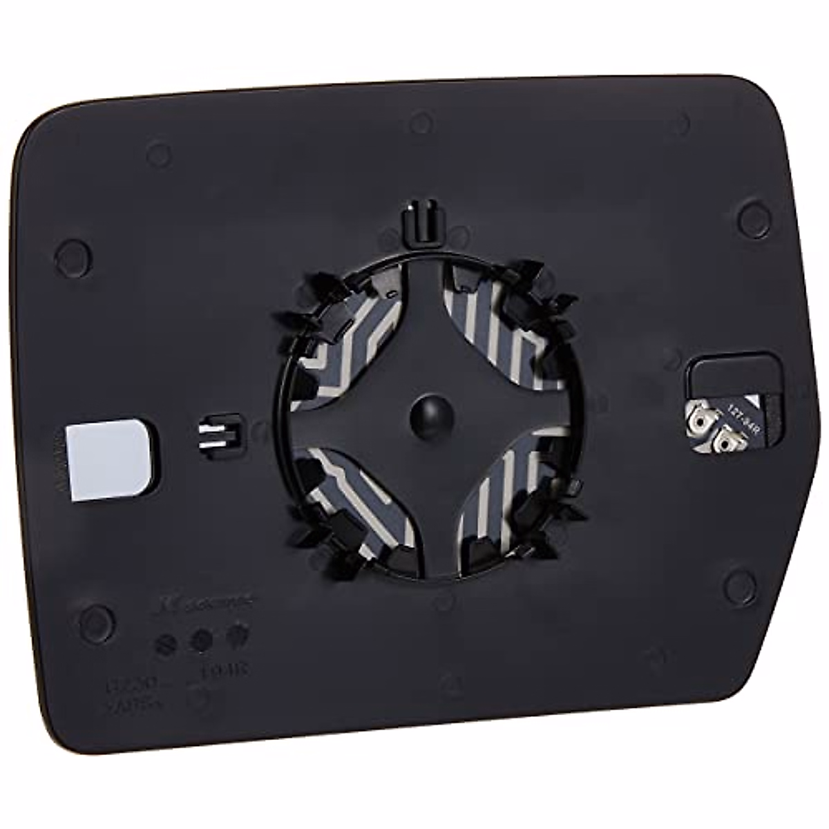 Fit System 30194 Passenger Side Heated Mirror Glass w/Backing Plate, Ford F150, Lincoln Mark LT, 6 13/16" x 9 1/8" x 10 1/2" (w/o Blind Spot)