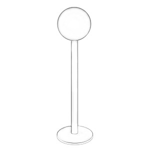 Ruifan 10PCS Clear Flexible UV Acrylic Tongue Labret Cheek Ring Piercing Retainer 14g 3/4" 19mm