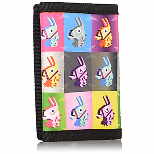 FORTNITE unisex adult Graphic Wallet, Black/Multi, One Size US