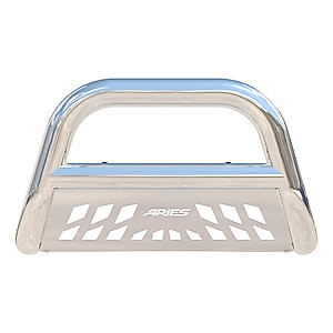 ARIES 45-2004 Big Horn 4-Inch Polished Stainless Steel Bull Bar, Select Toyota Sequoia, Tundra
