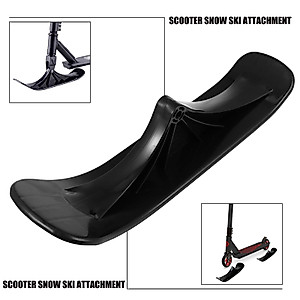 BESPORTBLE Ski Scooter Snow Sled Attachment Scooter Sled Ski Fold Sled Kids Scooter Attachment