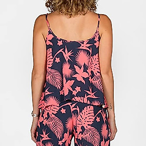 Salt Life Hidden Oasis Tank Short Sleeveless Relaxed Fit Shirt, Washed Navy, X-Small