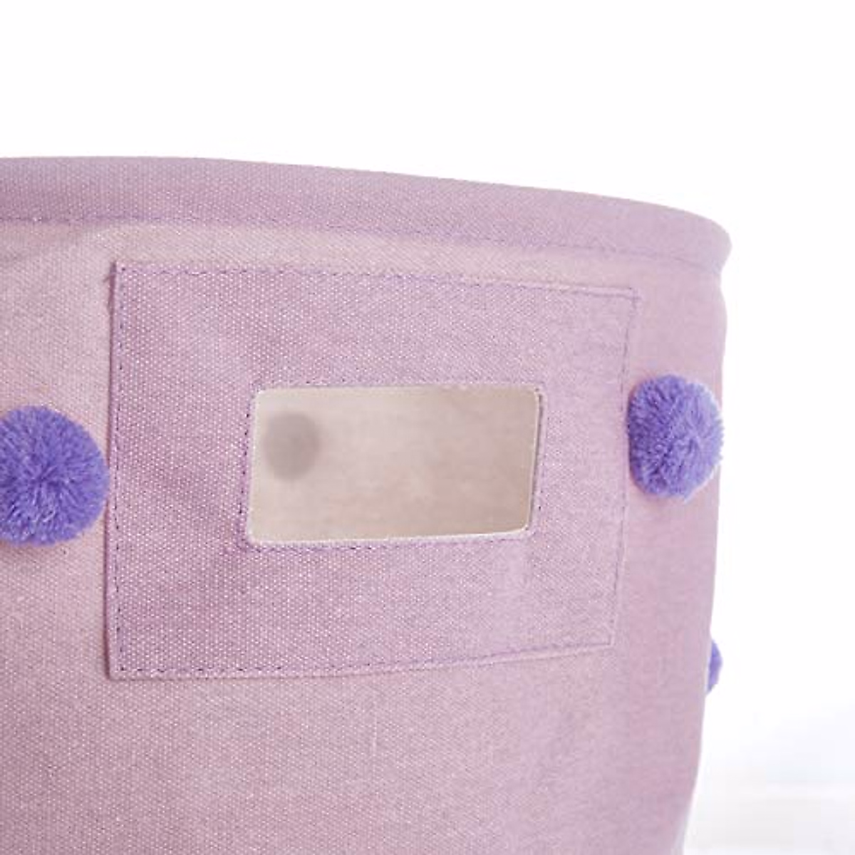Heritage Kids Pom Storage Basket, Purple