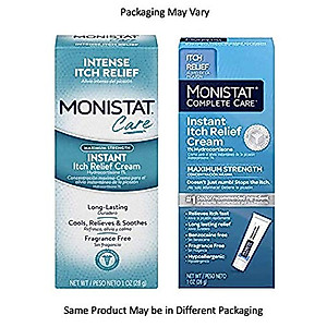 Monistat Instant Itch Relief Cream for Women, Maximum Strength Feminine Itch Care, 1 oz