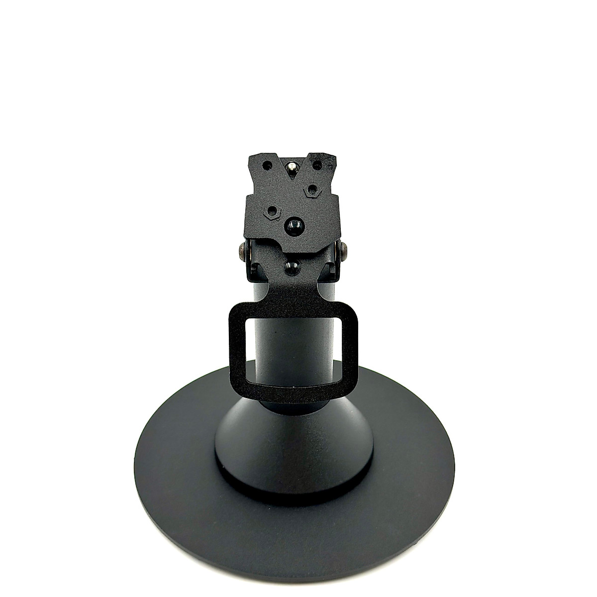 Discount Credit Card Supply DCCStands Ingenico Lane/3000/5000/7000/8000 7" Freestanding Swivel and Tilt Terminal Stand with Round Plate, Black