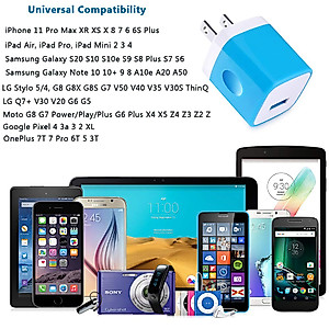 USB Plug in Wall Charger, Fast Charger Box for iPhone, USB Block, NonoUV 4Pack Single Port Charger Plug Power Adapter for iPhone 15 14 13 12 11 Pro Max SE XR XS X 8 7 6 6s Plus,Android,Samsung,Kindle