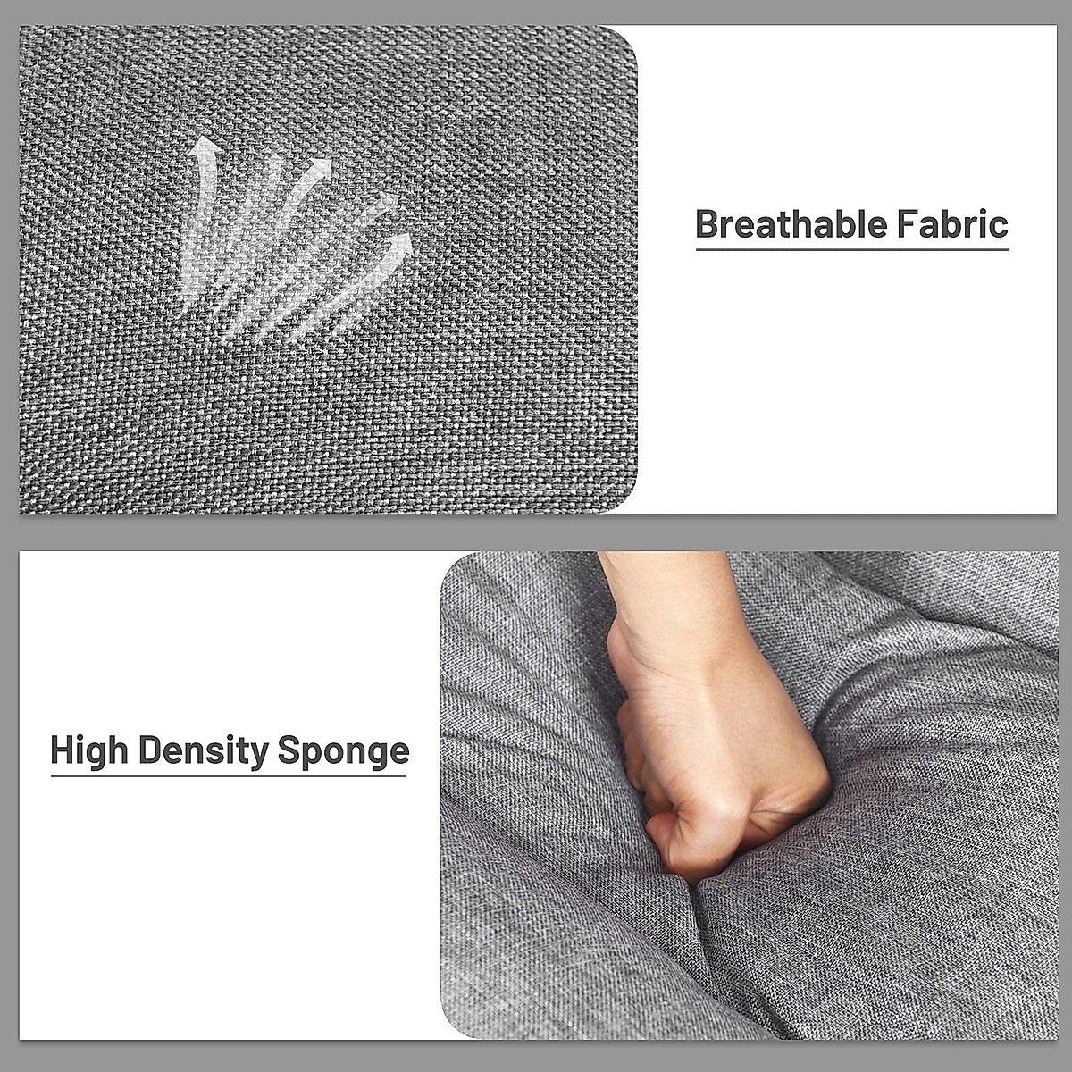 Giantex 360 Degree Swivel Gaming Chair, 6 Position Adjustable Folding Floor Chair, 300lb Spring Support, Comfortable Padded Backrest, Lazy Sofa Chair Game Rocker for Teens Adults