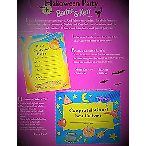 HALLOWEEN PARTY BARBIE & KEN DOLLS Set TARGET Special Edition w Barbie Doll & Ken Doll Dressed as PIRATES (1998)