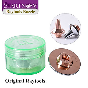 Startnow Original Raytools Fiber Laser Cutting Nozzle for BM109 BT210S Cutting Head D32mm Single Double Layer Laser Nozzles (S32-A Single Layer 1.5, 10 PCS)