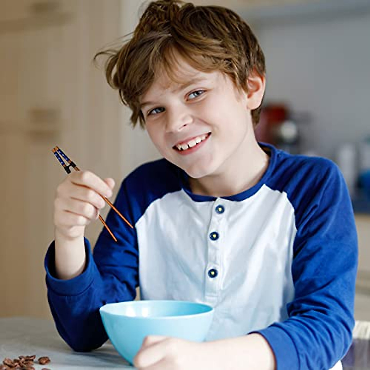 5 Pieces Reusable Chopstick Helper Training Chopsticks Hinges Connector Training Chopstick for Adults, Beginner, Trainers or Learner (Black)