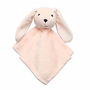 Lambs & Ivy Pink Bunny Soft Baby/Child/Toddler Plush Lovey Security Blanket