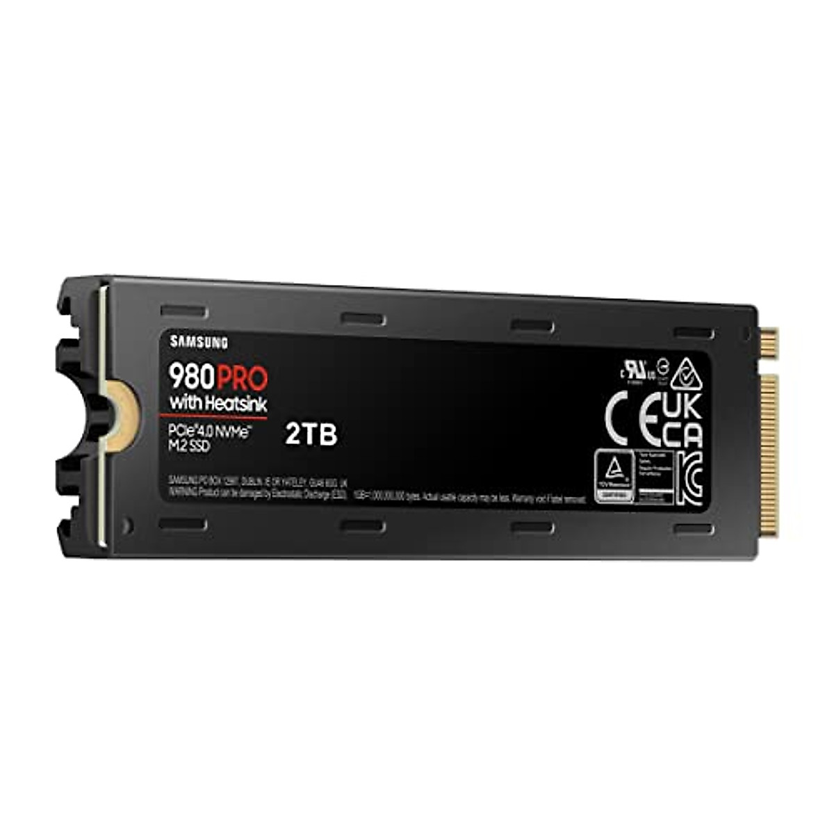 SAMSUNG 980 PRO SSD with Heatsink 2TB PCIe Gen 4 NVMe M.2 Internal Solid State Hard Drive, Heat Control, Max Speed, PS5 Compatible, MZ-V8P1T0CW