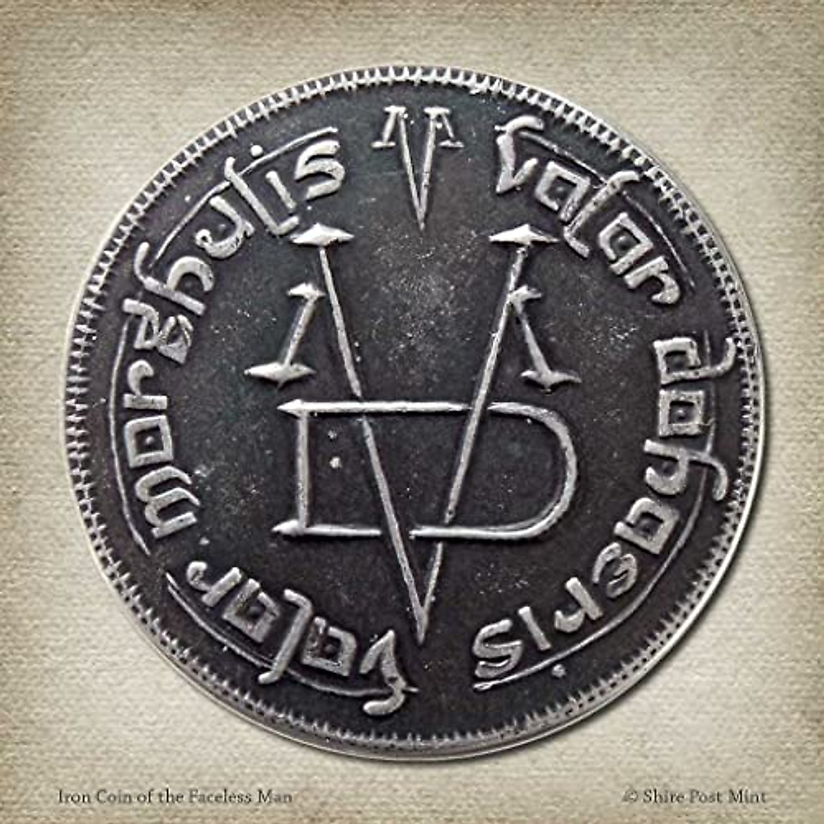 Game of Thrones: Fully Licensed Iron Coin of The Faceless Man by Shire Post
