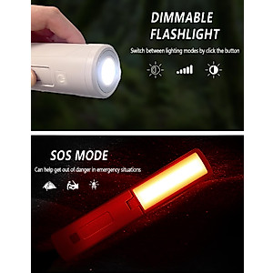 YACOM Rechargeable Camping Flashlight,Illuminate Your Adventures with 3 Lighting Modes,Camping Lantern,Camping Essentials,Portable Lantern for Camping,Emergency, Hiking,Tent,Power Outages