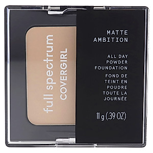 COVERGIRL Matte Ambition, All Day Powder Foundation, Light Neutral, 0.38 Ounce