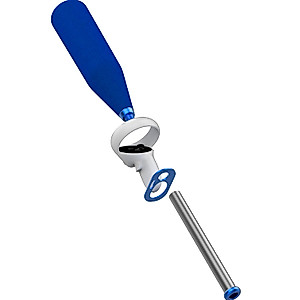 VR Baseball Bat Attachment for Oculus Quest 2 - Aluminum Baseball Handle Accessory Compatible with Meta Quest 2/1/Rift S for WIN Reality and Totally Baseball, iB Cricket - 22"