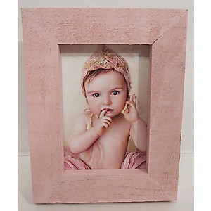 EXP 2x3 Baby Pink Distressed Wood Photo Picture Frame
