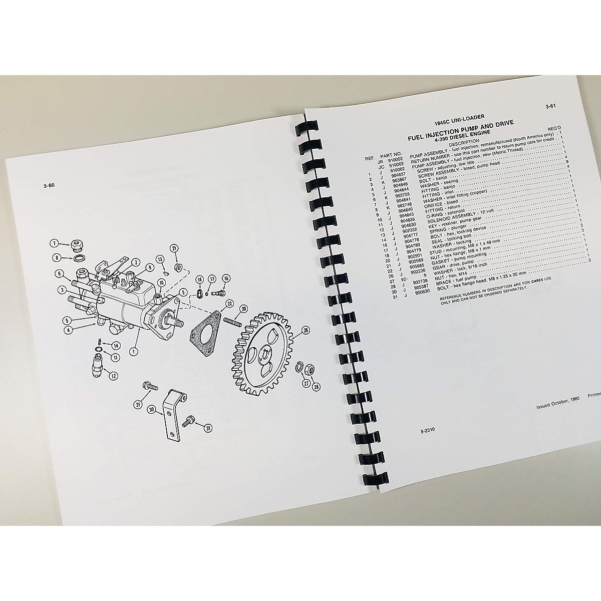 J I Case 1845C Uni Loader Parts Manual Catalog Skid Steer Assembly Exploded View Y
