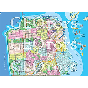 GeoToys Metropuzzle, San Francisco Jigsaw Puzzles 1000 Pieces, Detailed City Map Geography Puzzle, Challenging Adult Puzzle, Fun Puzzles for Adults, Family Puzzles, US City Map Poster Included