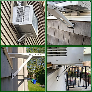 Yehchi Window Air Conditioner Mounting Support Bracket, Universal AC Unit Window Stand Mount Brackets Support Up to 85 lbs Designed for 5,000 to 10,000 BTU A/C Units