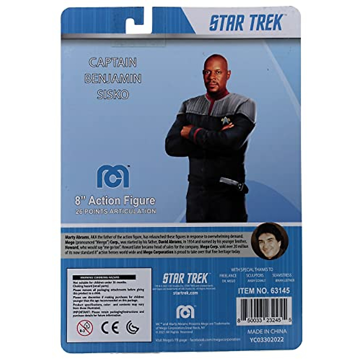 MEGO CORPORATION Star Trek: Deep Space Nine – Captain Sisco 8-Inch Action Figure