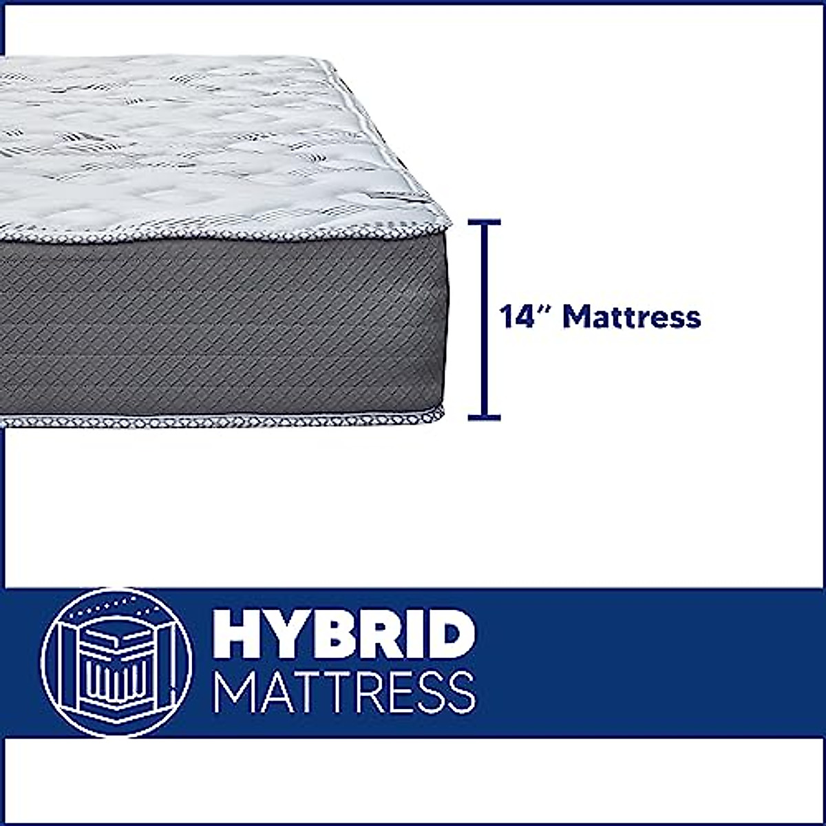 Spinal Solution 14-Inch Firm Double Sided Tight top Innerspring Fully Assembled Mattress, Good for The Back, Twin XL