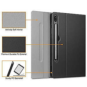 Fintie Keyboard Case for Samsung Galaxy Tab S6 10.5" 2019 (Model SM-T860/T865/T867), [Supports S Pen Wireless Charging] Slim Cover w/Detachable Wireless Bluetooth Keyboard, Black