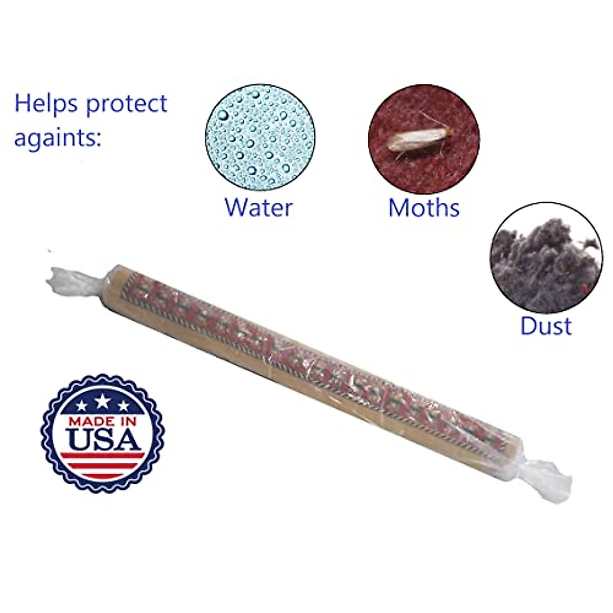 Rug Storage Bag (fits Rugs up to 10x14), Ideal for Moving, Packing and Storing. Protects Your Rugs. Made in The USA