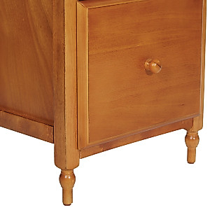 OSP Home Furnishings Knob Hill Collection Office File Cabinet, Antique Cherry Finish