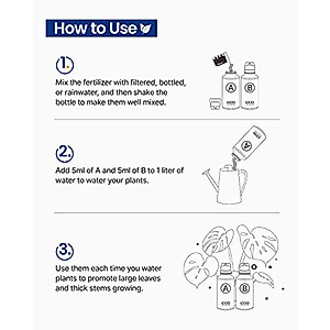 iDOO Plant Food 70 oz (2 Liter), All-Purpose Water Soluble A & B Nutrients, Liquid Concentrated Hydro Garden Fertilizer for Hydroponics System, Indoor Potted House Plants, Flowers, Vegetable