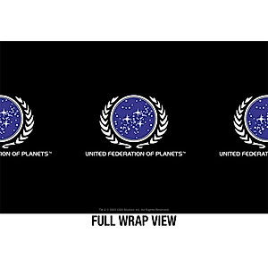 Star Trek OFFICIAL United Federation Logo 18 oz Insulated Water Bottle, Leak Resistant, Vacuum Insulated Stainless Steel with 2-in-1 Loop Cap