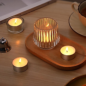 Soy Wax Tealight Candles | 100 Pack- 6 Hours Long Burning Tea Candles, 100% Natural Soy Wax Tea Lights Candles | Paraffin-Free, Unscented Tealights Candles Bulk for Party, Home, Wedding, Emergency