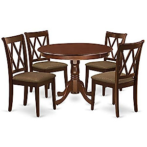 East West Furniture HLCL5-MAH-C Dining Set