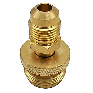 MENSI Portable Camping Grill Stove Parts 1lb Propane Tank Cansiter Regulator Adapter Connection Convert to 3/8" Male Flare