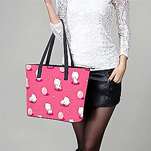Womens Handbag Cat Leather Tote Bag Top Handle Satchel Bags For Lady