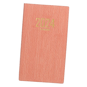 STOBOK 3pcs Pocket Notebook Note Pads Daily Work Planner Digital Calendar Planner 2024 Pocket Calendar Weekly Note Book Office Accessory Daily Planner Agenda Book Schedules Accessories