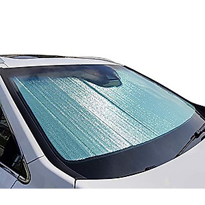 AutoTech Park Foldable Sunshade Compatible with 2011-2018 Porsche Cayenne SUV, Custom-fit Windshield Sun Shade