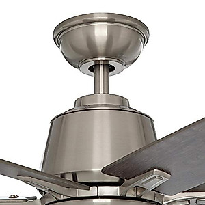 Home Decorators Collection Kensgrove 64 in. Integrated LED Brushed Nickel Ceiling Fan with Light and Remote Control YG493D-BN