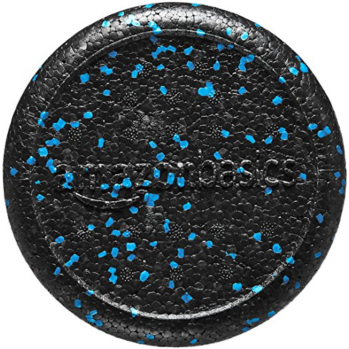 Amazon Basics High-Density Round Foam Roller for Exercise and Recovery - 24-Inch, Blue Speckled