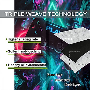 GY Gamepad Gamer Curtains, Thermal Insulated Printed Video Games Controller Curtains with Rod Pocket - 52x63 Inch